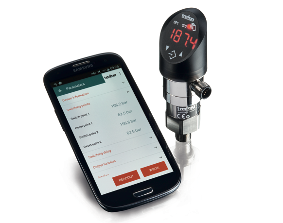 More efficiency by linking display pressure switches and smartphones ...