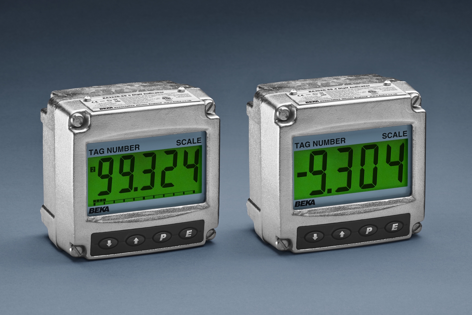 Stainless steel enclosure for large digit indicators - Instrumentation ...